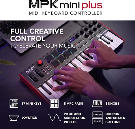 AKAI MPK Mini Plus - Midi Keyboard Lý Tưởng Cho Nhạc Sĩ
