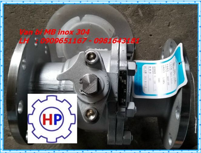 Van bi mặt bích inox 304 DN100 (phi 114)