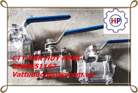 VAN BI INOX REN 304 - 316 3 MÃNH ( 3PC) DN15 ( phi 21)