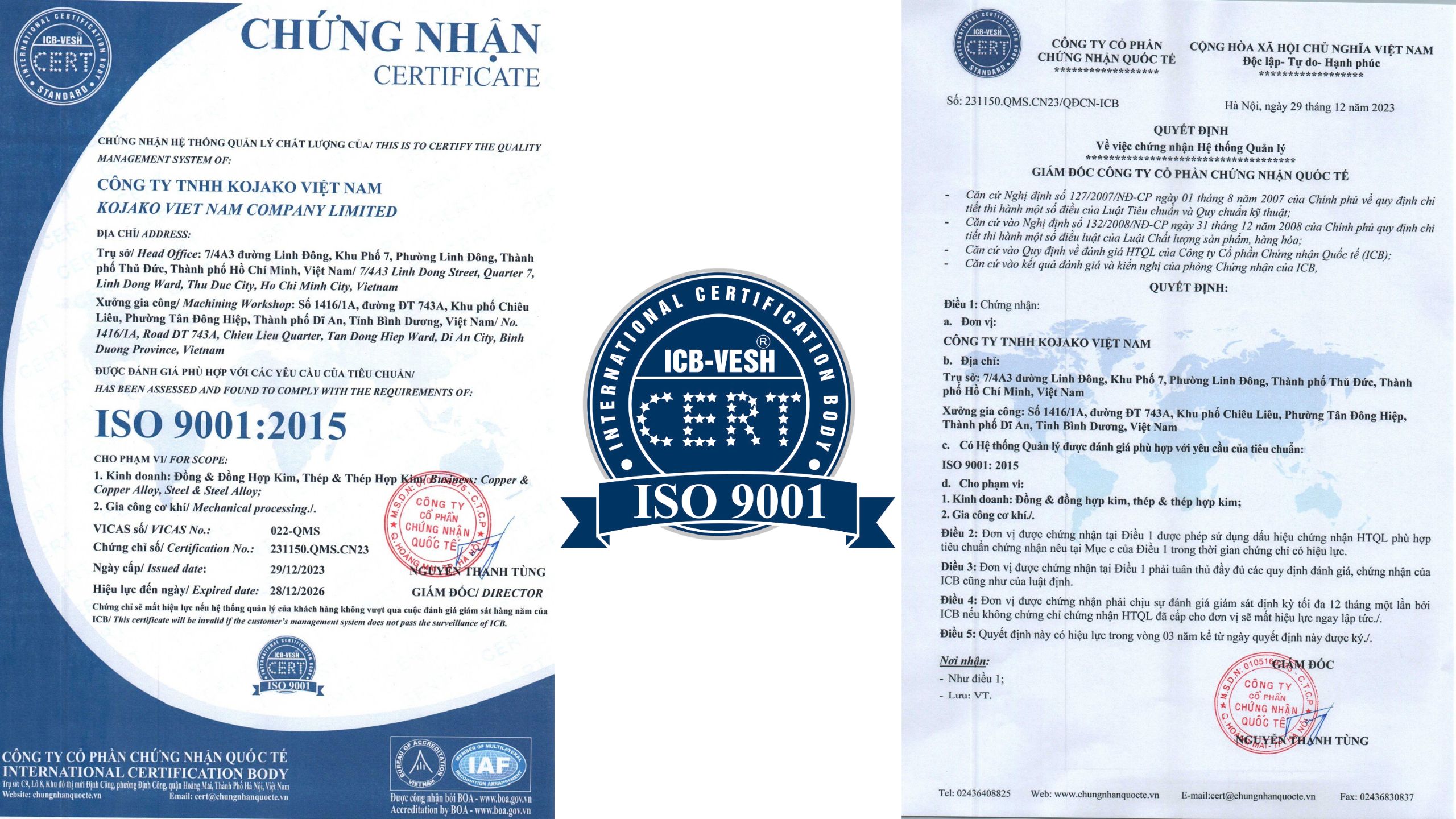 KOJAKO - ĐỒNG HỢP KIM CROM & BERY - ĐIỆN CỰC HÀN BẤM - ĐĨA HÀN LĂN