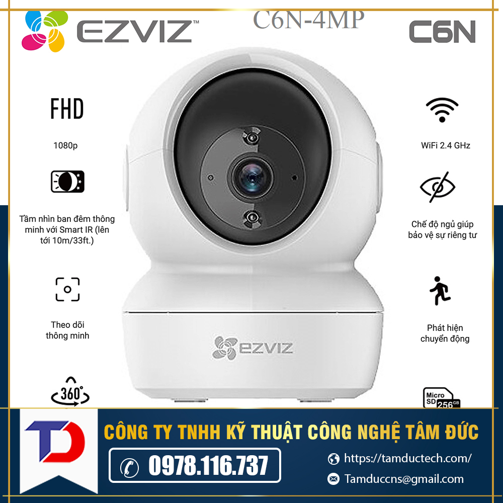 Camera quan sát IP Wifi CS-C6N (4MP,W1) -TÂM ĐỨC