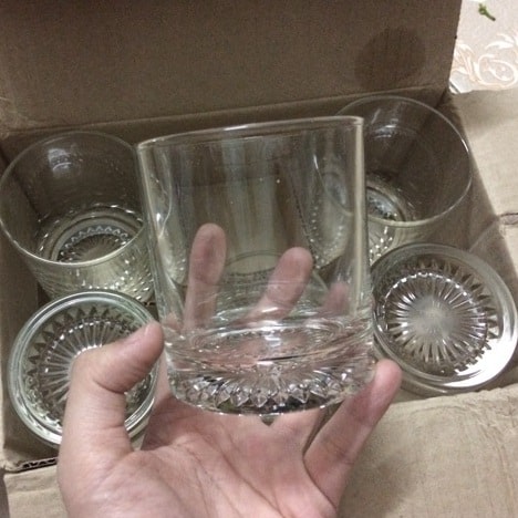 Ly thuỷ tinh giá rẻ Union lùn UG350 | NHẬN IN LOGO