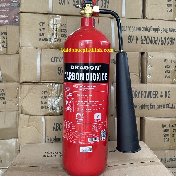 Bình chưa cháy 3Kg CO2 Dragon MT3 có tem kiểm định