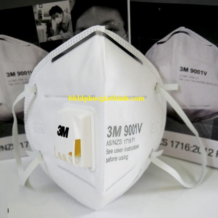 Khẩu trang lọc bụi cao cấp có van thở 3M 9001V chính hãng