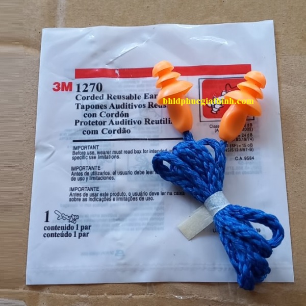 Nút tai giảm ồn Silicon 3 tầng 3M 1270 chính hãng