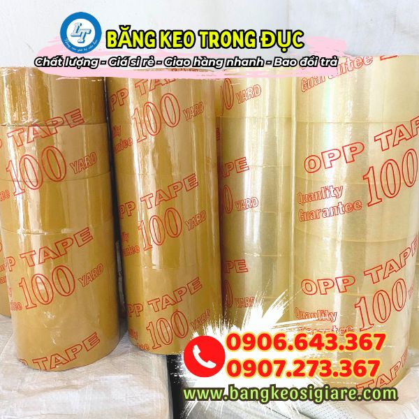 Băng keo trong đục dán thùng giá xuất xưởng | Băng keo giá sỉ