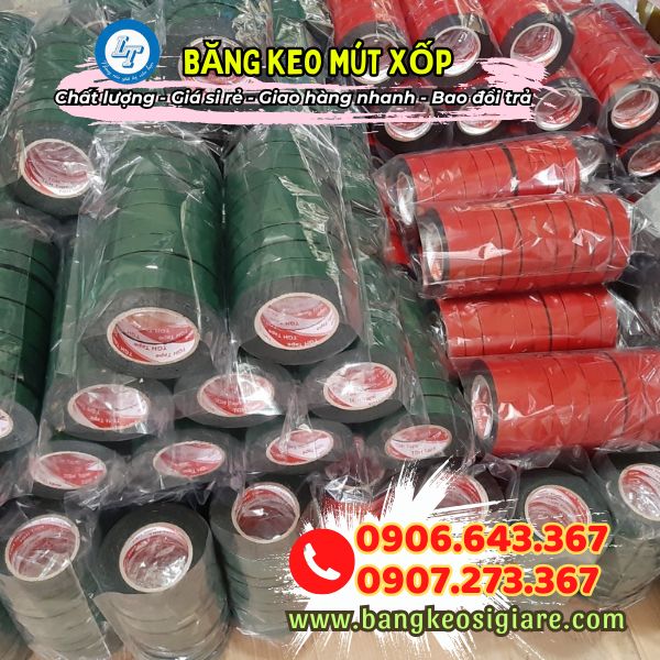 Băng dính xốp 2 mặt nhiều màu giá sỉ
