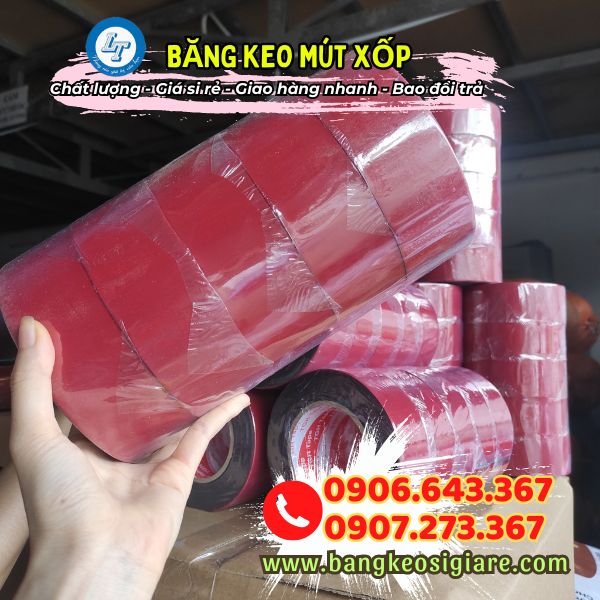 Băng dính xốp 2 mặt nhiều màu giá sỉ