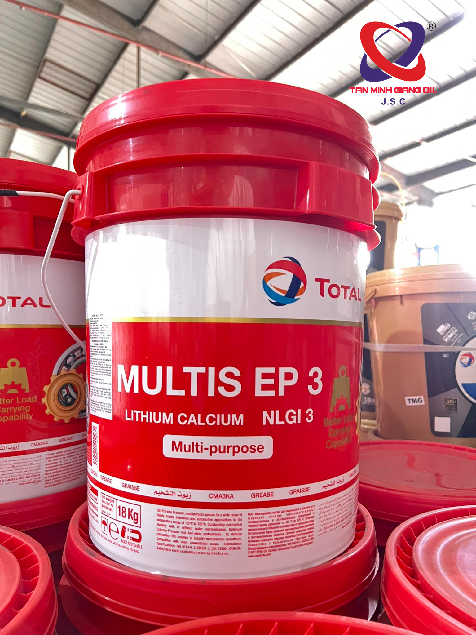 Mỡ bôi trơn TOTAL MULTIS COMPLEX EP 3