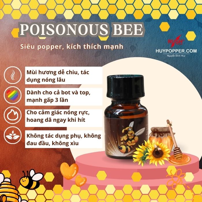 Combo Popper Con Ong Bumble Bee 10ml - SALE 40%