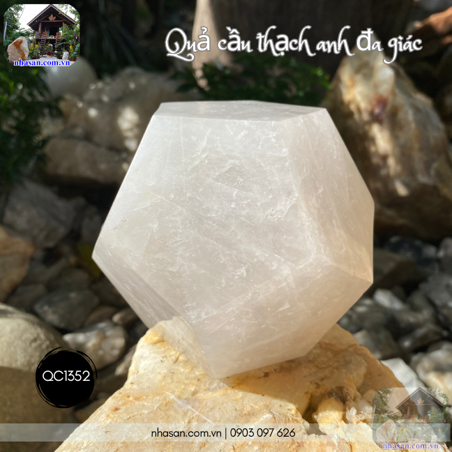 Quả Cầu Thạch Anh Đa Giác: Đá 12 Mặt, Quả Cầu Đá Tự Nhiên