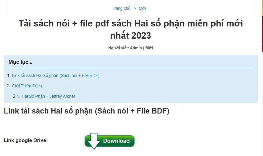 Tải sách nói + file pdf sách Hai số phận miễn phí mới nhất 2023