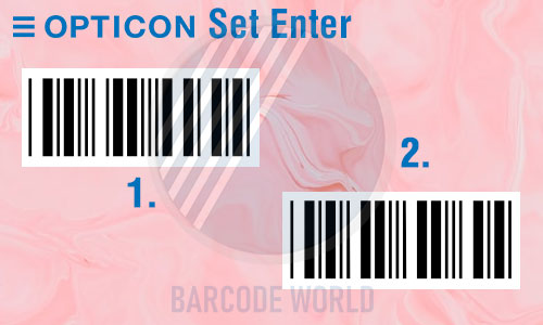 Cài đặt máy quét mã Opticon xóa thiết lập, set enter, tab