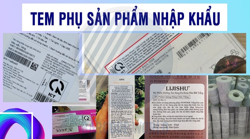 Dịch vụ in tem phụ sản phẩm theo yêu cầu tại TPHCM