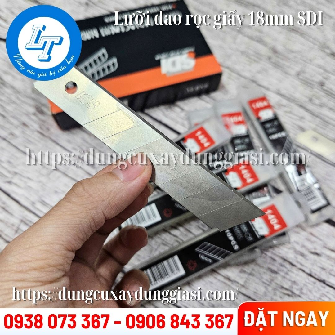 Lưỡi dao rọc giấy 18mm SDI giá sỉ cho đại lý
