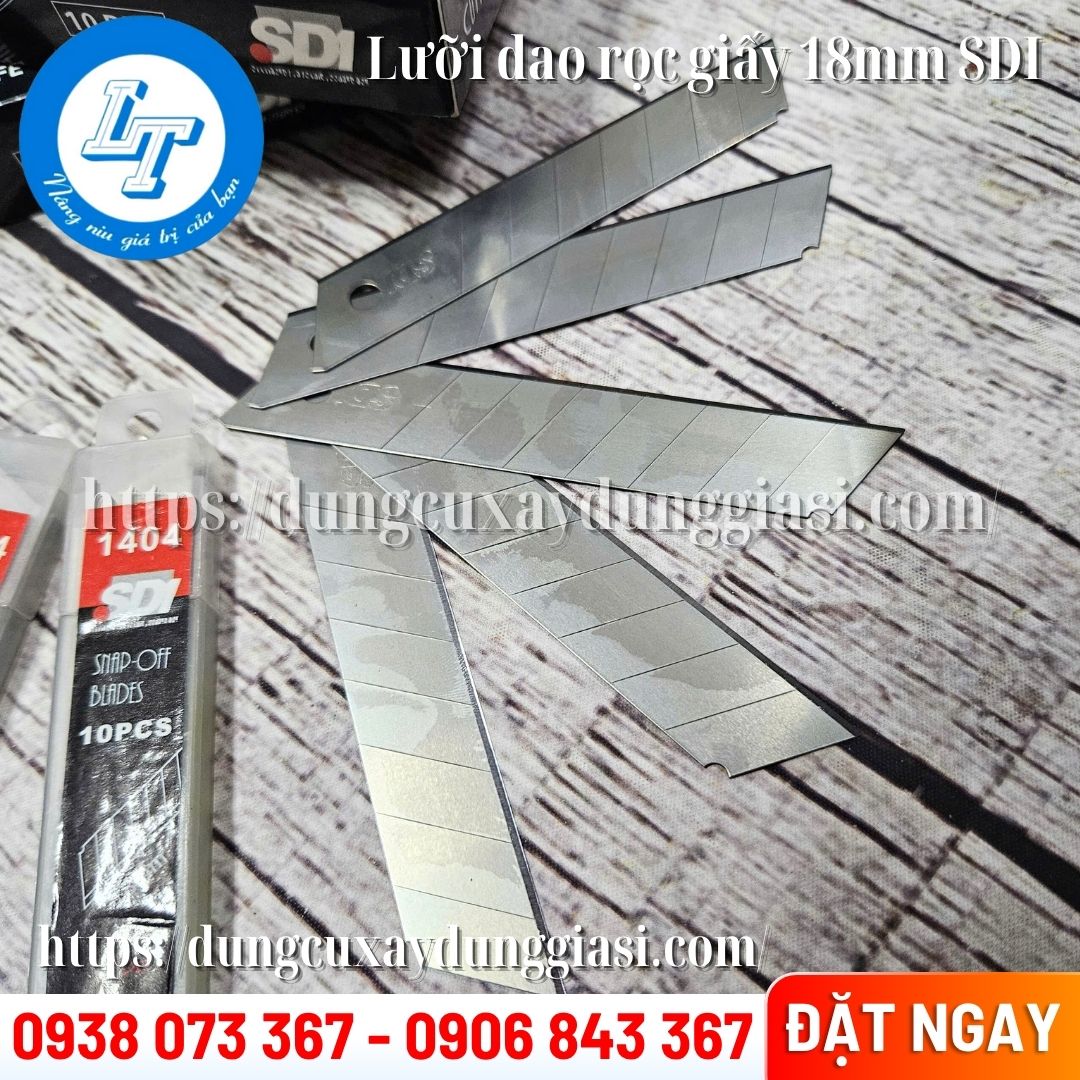 Lưỡi dao rọc giấy 18mm SDI giá sỉ cho đại lý