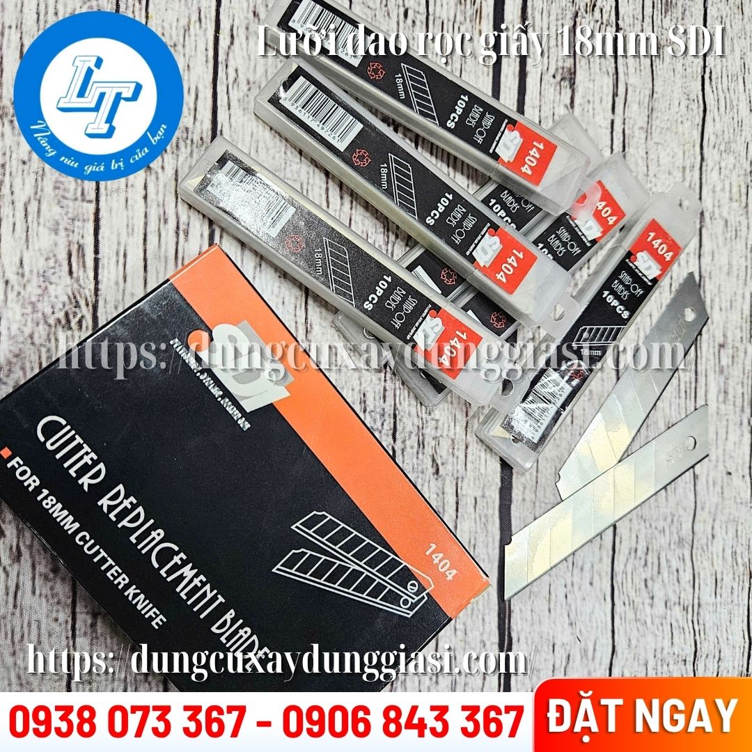 Lưỡi dao rọc giấy 18mm SDI giá sỉ cho đại lý