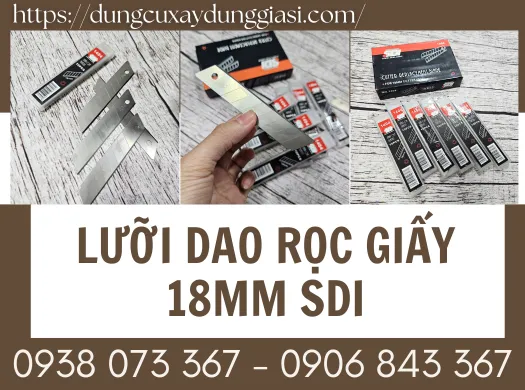 Lưỡi dao rọc giấy 18mm SDI giá sỉ cho đại lý
