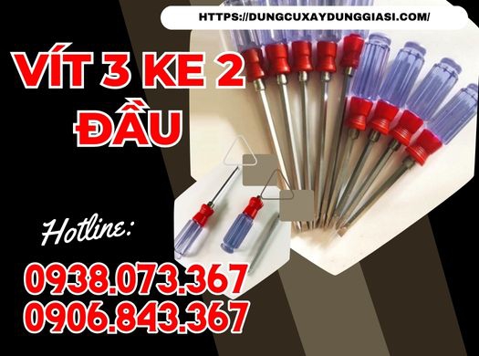 Vít 3 ke 2 đầu giá rẻ, miễn ship nội thành tphcm