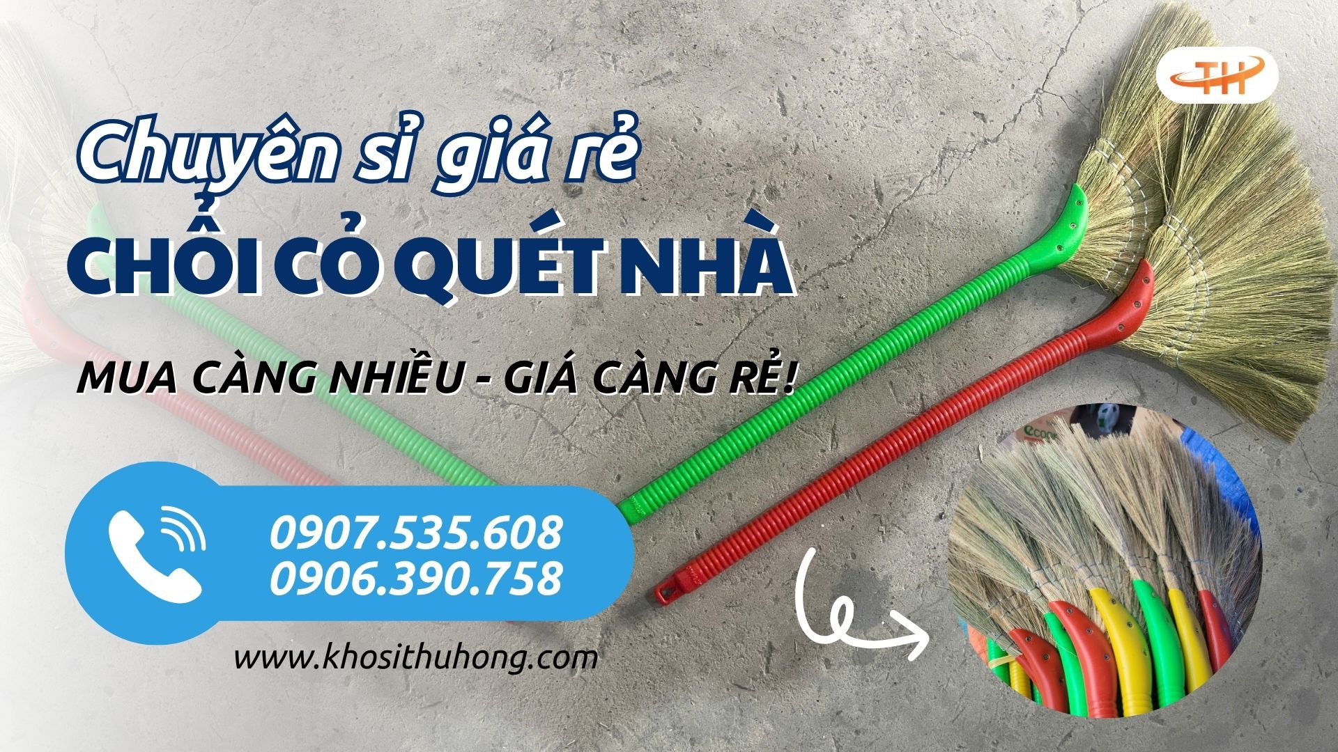Sỉ chổi cỏ quét nhà giá tốt – Giải pháp dọn dẹp hiệu quả