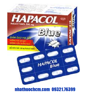 Thuốc giảm đau hạ sốt HAPACOL BLUE 500mg