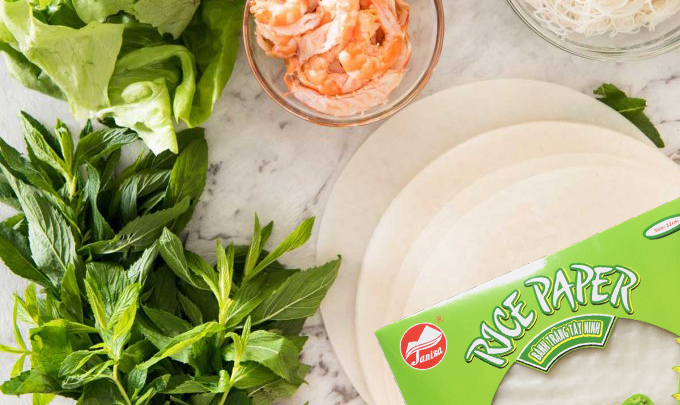 WHITE RICE PAPER 22cm/16cm