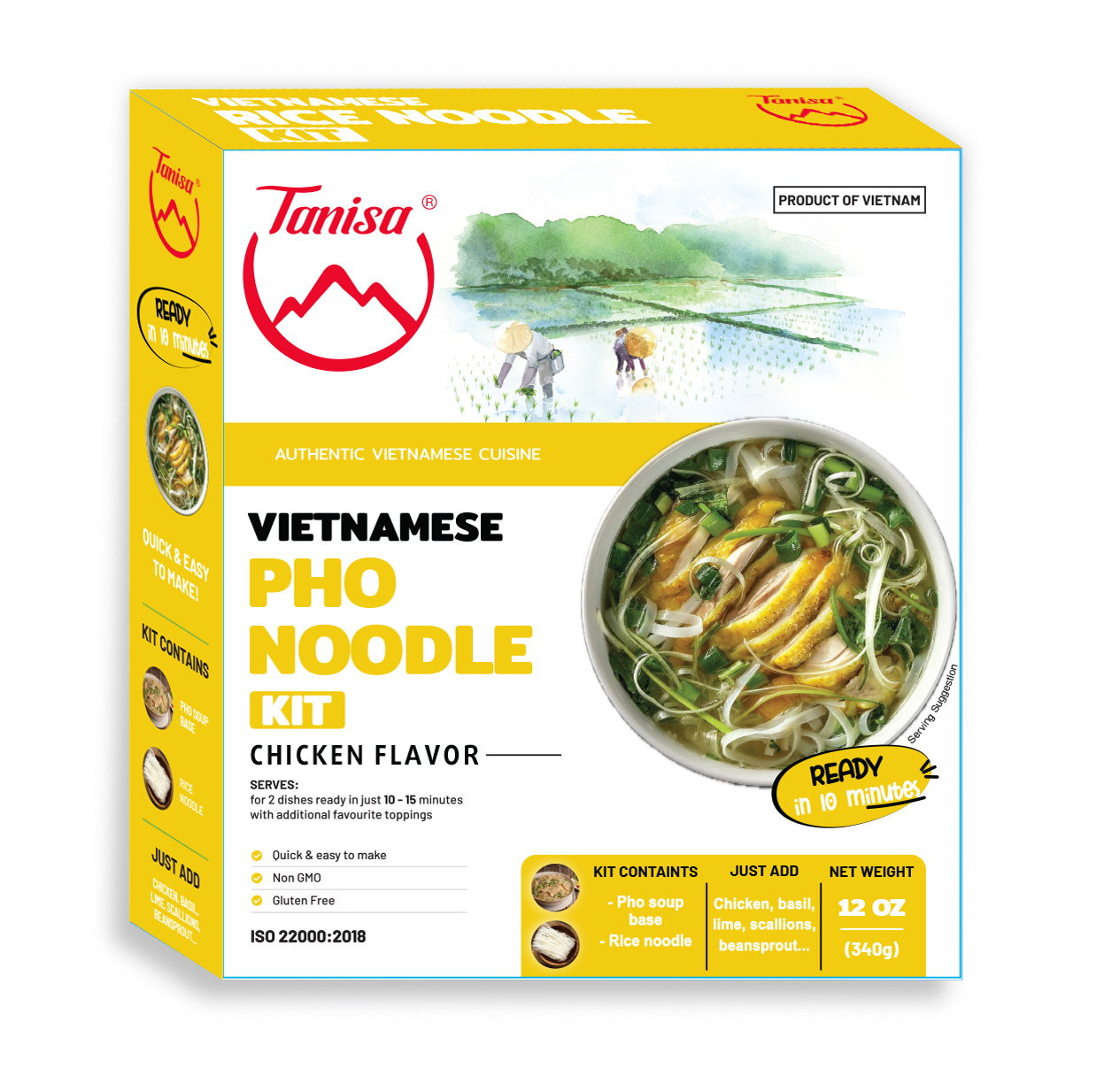 Vietnamese Pho Noodle Kit (Chicken Flavor)
