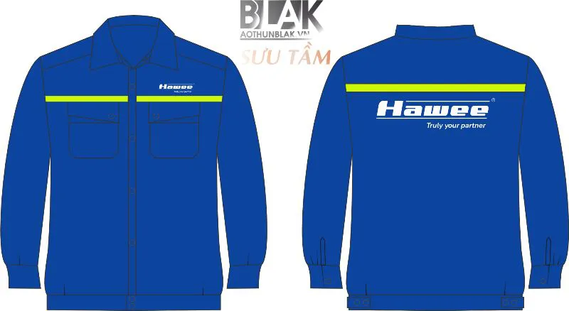 Mẫu thiết kế quần áo bảo hộ Công ty Hawee Group mới nhất