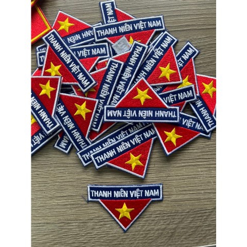 Logo Thanh Niên Việt Nam thêu ủi áo thun, áo sơ mi, balo, mũ, nón