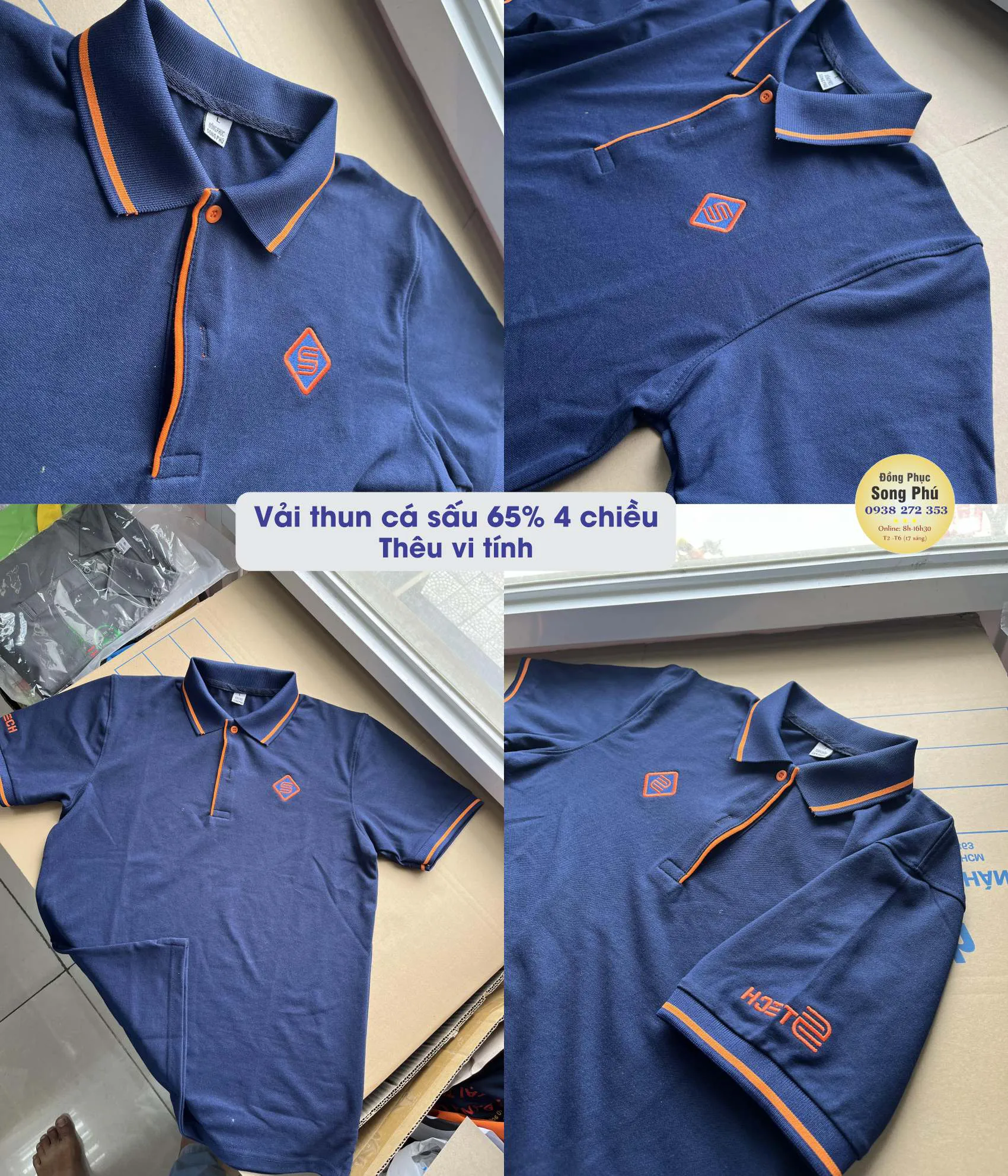 Mẫu áo thun đồng phục công ty stech