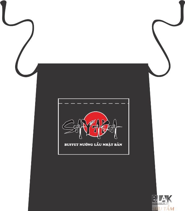 Mẫu thiết kế tạp dề Sayaka Buffet Nướng Lẩu Nhật Bản mới nhất