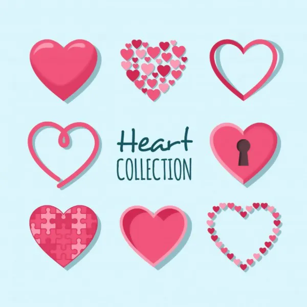 Tải file thiết kế biểu tượng trái tim vector mới nhất
