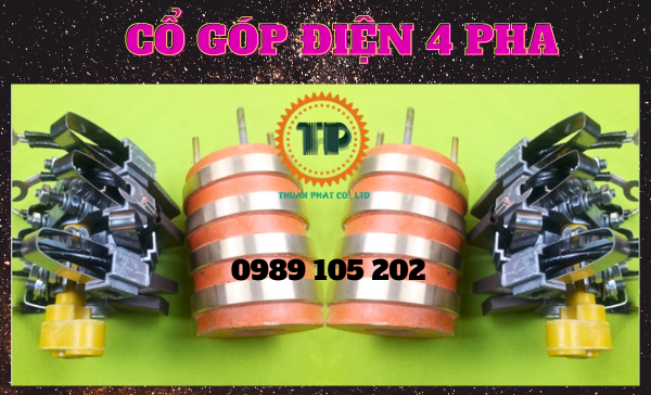 Cổ góp điện 4 pha là gì? và cấu tạo của bộ cổ góp điện 4 pha