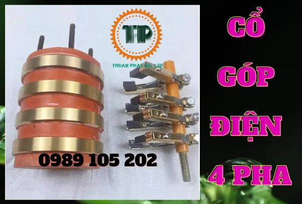 Cổ góp điện 4 pha là gì? và cấu tạo của bộ cổ góp điện 4 pha