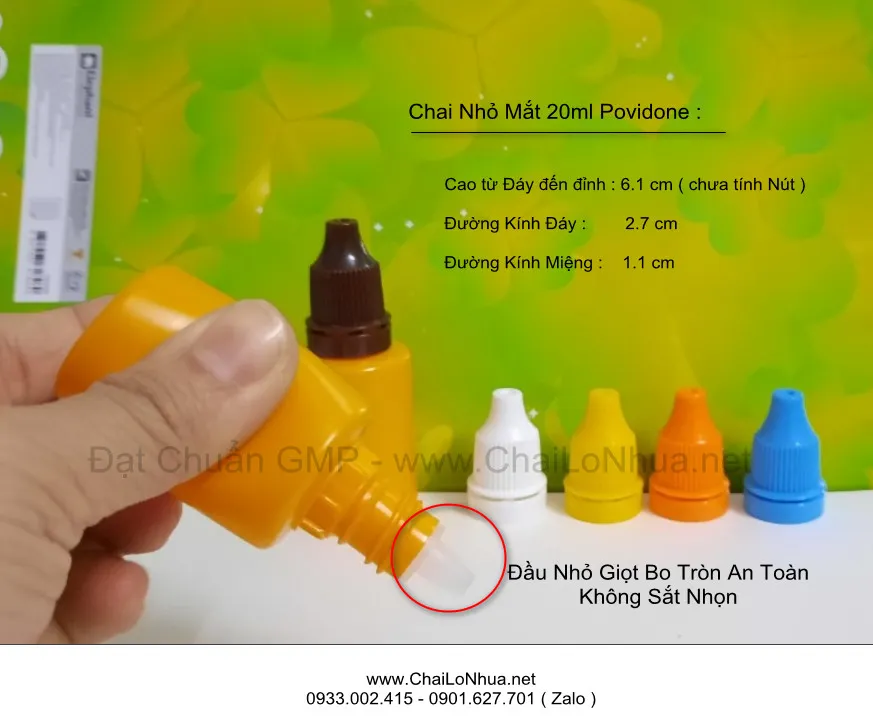 BẠN CẦN TÌM CHAI NHỰA NHỎ MẮT 20ML THÂN VÀNG MANG MỘT CAM KẾT AN TOÀN ...