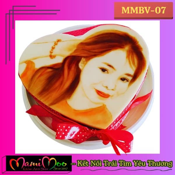 Bánh Sinh Nhật Rau Câu Vẽ Chân Dung- MMBV-07