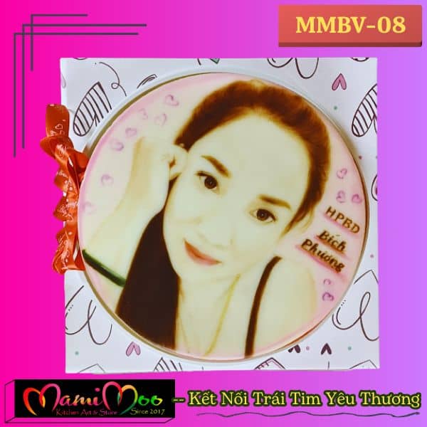 Bánh Sinh Nhật Rau Câu Vẽ Chân Dung - MMBV-08