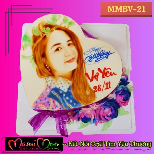 Bánh Sinh Nhật Rau Câu Vẽ Chân Dung - MMBV-021