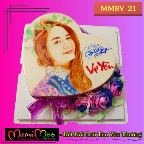 Bánh Sinh Nhật Rau Câu Vẽ Chân Dung - MMBV-021
