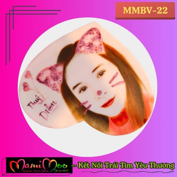 Bánh Sinh Nhật Rau Câu Vẽ Chân Dung - MMBV-022