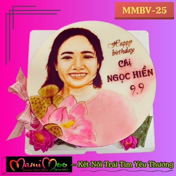 Bánh Sinh Nhật Rau Câu Vẽ Chân Dung - MMBV-025