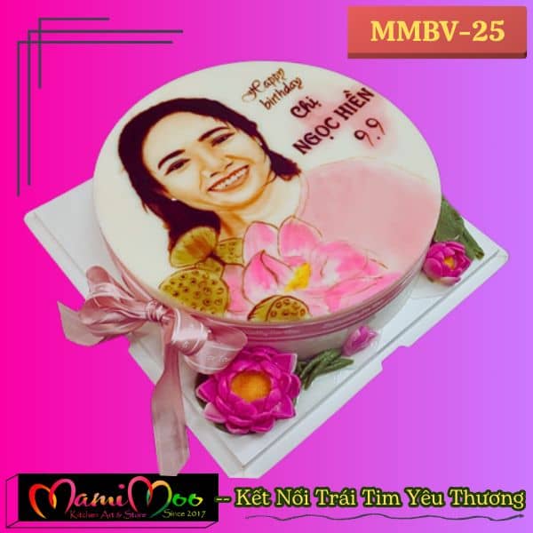 Bánh Sinh Nhật Rau Câu Vẽ Chân Dung - MMBV-025