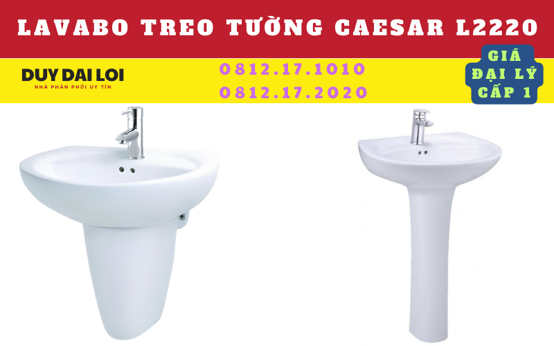 Lavabo treo tường caesar L2220