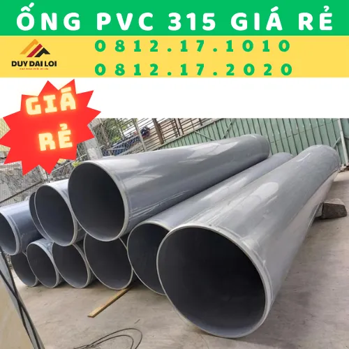 ỐNG NHỰA PVC D315GIÁ RẺ
