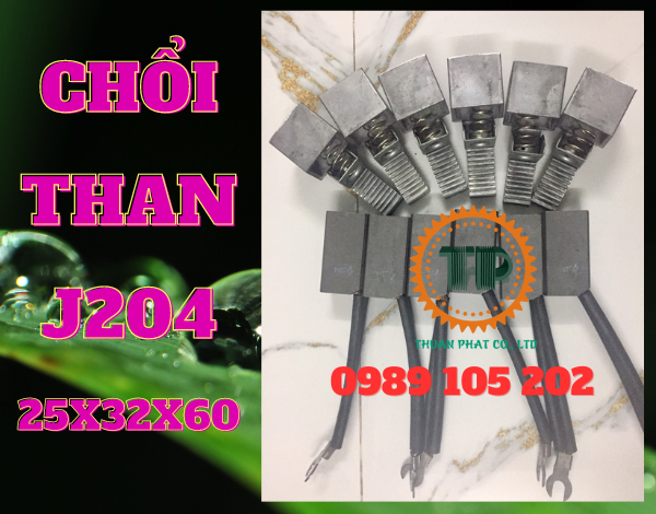 Chổi than J204 25x32x60mm dùng cho máy nghiền xi măng