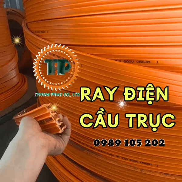 Ray điện cầu trục 3P rãnh đồng siêu dày - ️ Thuận Phát