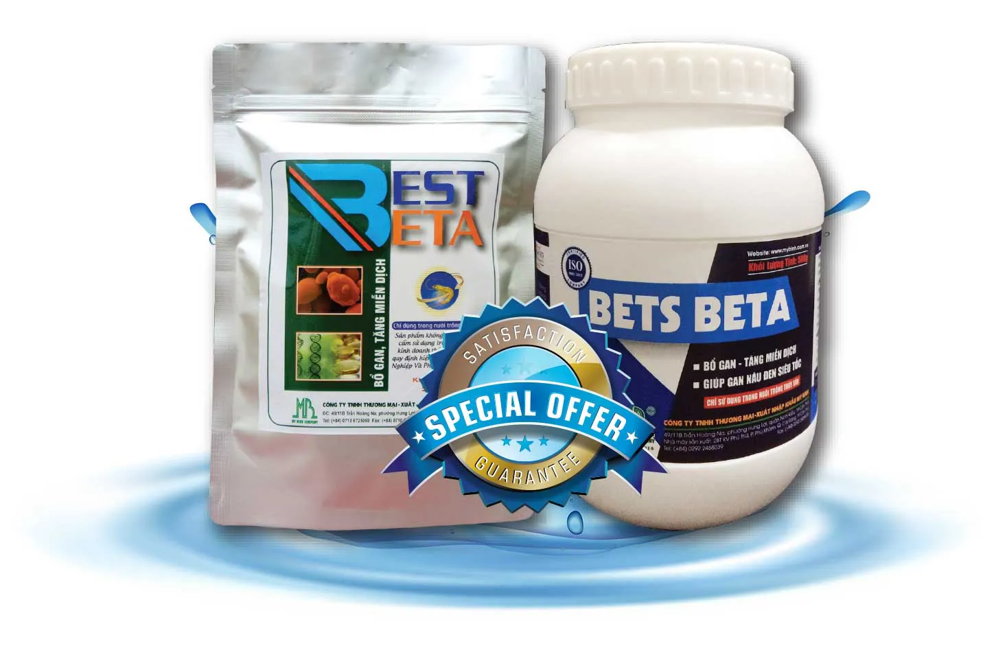 BETS BETA _ Thuốc phòng bệnh gan, phục hồi tế bào gan cho tôm