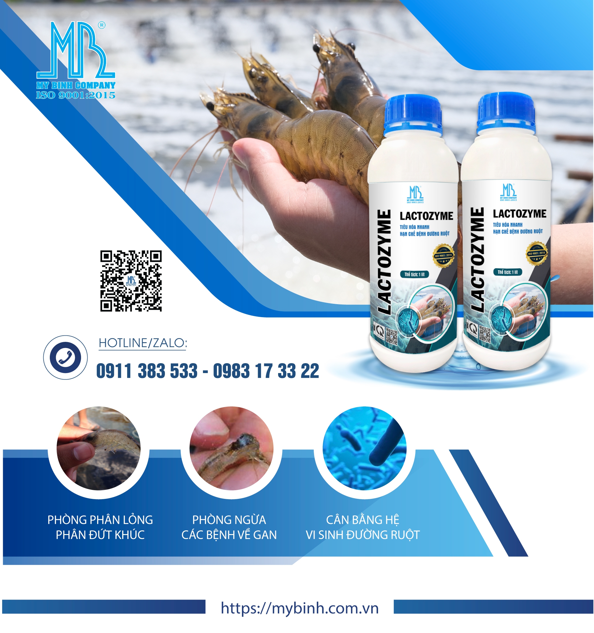 LACTOZYME – Men sống đối kháng vibrio phòng bệnh TPD (tôm thủy tinh ...