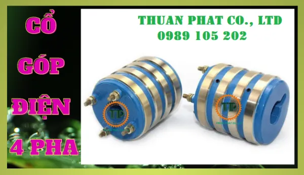 Cổ góp điện 4 pha - Giải pháp hiệu quả cho động cơ điện dạng xoay