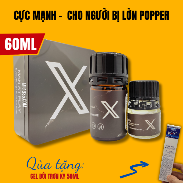 POPPER MAN AT PLAY X 60ML , TẶNG GEL KY mr1985